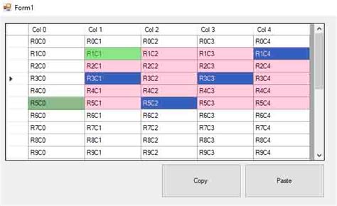 C Datagridview Copy Paste Differentiate Between Blank Cells And