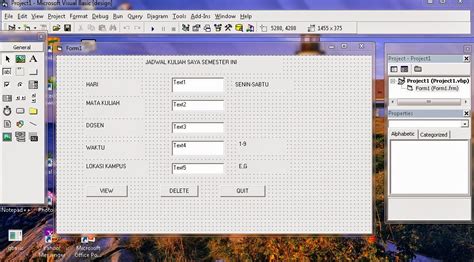 Akademisi Kampus Program Sederhana Visual Basic 6 0