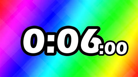 6 Second Timer Countdown Youtube