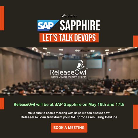 Book A Meeting Sap Sapphire 2023 Releaseowl A Native Devops