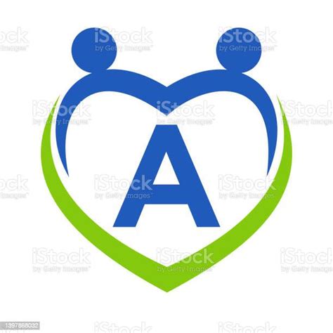 건강 관리 사인 유니티 및 팀워크 로고 디자인 편지 벡터 템플릿 자선 및 기부 재단 로고 타입 모임에 대한 스톡 벡터 아트 및 기타 이미지 Istock