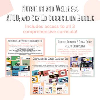 Nutrition And Wellness ATOD And Comprehensive Sex Ed Curriculums
