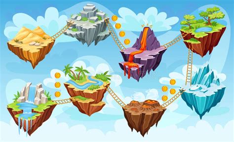 Islands Level Map Adventure Game Play Stage Road Award Fantasy Island