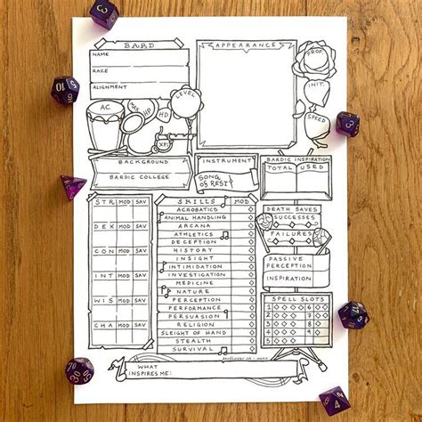 Bard Character Sheet
