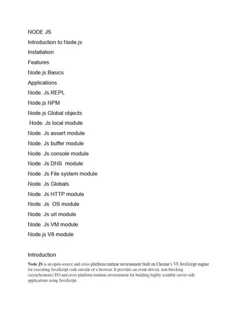 node js pdf java script information technology
