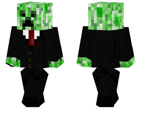 Creeper In A Suit Minecraft Pe Skins