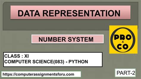 Data Representation Number System Pptx Computing Technology And Computing