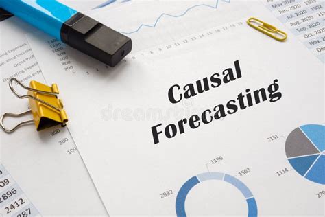 Financial Concept About Causal Forecasting With Sign On The Page Stock Image Image Of Concept