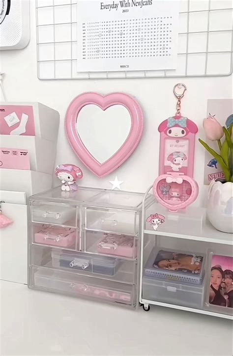 Pink Sanrio Desk Room