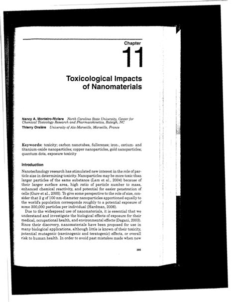 Pdf Environmental Nanotechnology Applications And Impacts Of