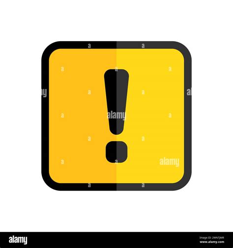 Warning Message Exclamation Mark Icon Exclamation Symbol In Square