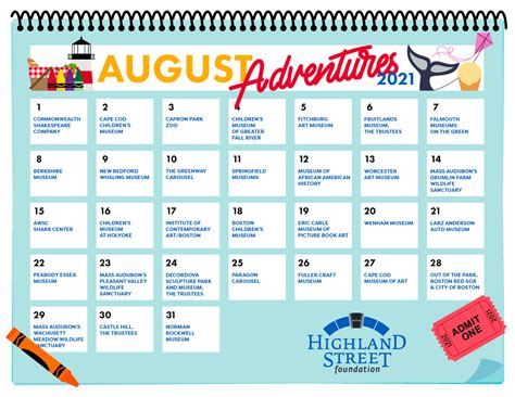 August Adventures Highland Street Foundation