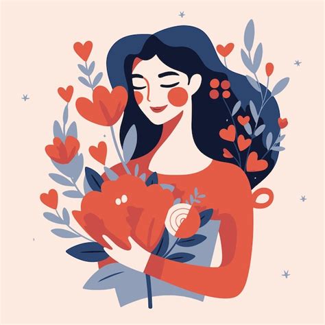 Premium Vector Vector Illustration Of A Romantic Couple Women In Love