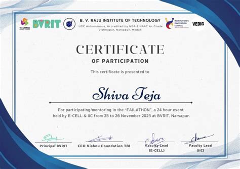 Failathon Ecell Bvritn Entrepreneurship Amara Shivateja