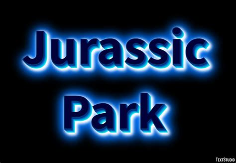 Jurassic Park Text Effect And Logo Design Movie