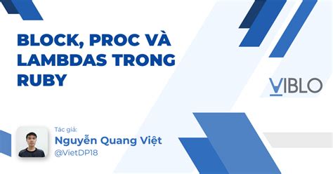 Block Proc Và Lambdas Trong Ruby