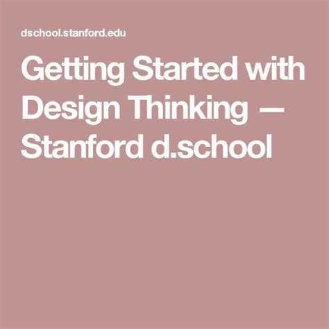 Get Started With Design Design Thinking Workflow Design Design
