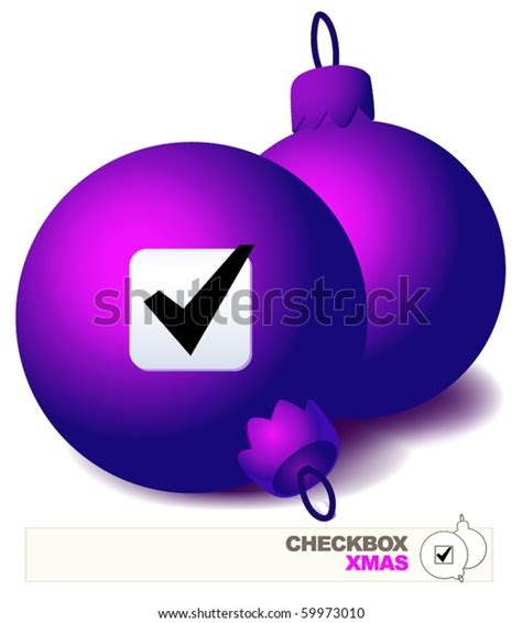 Stylized Checkbox Christmas Decoration Stock Vector Royalty Free