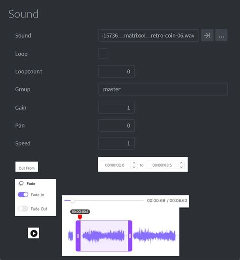 Proposals For Sound Component Features And Improvements Feature