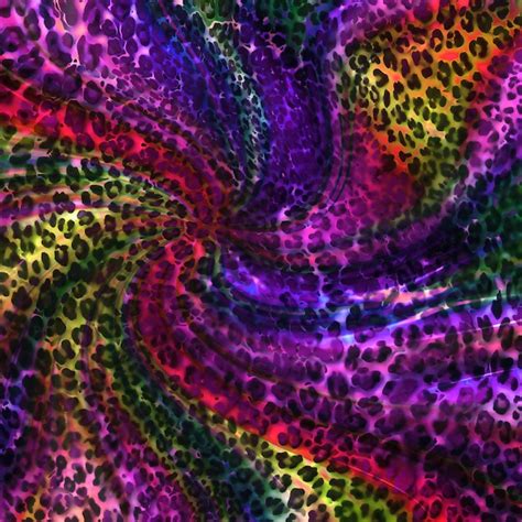 Premium Ai Image Abstract Colorful Leopard Texture Background
