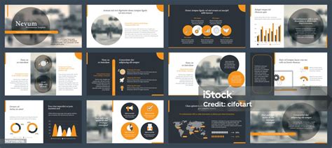 파워 포인트 및 기조 연설 프리젠 테이션은 디자인 템플릿과 인포 그래픽의 요소를 슬라이드합니다 형판에 대한 스톡 벡터 아트 및 기타 이미지 Istock