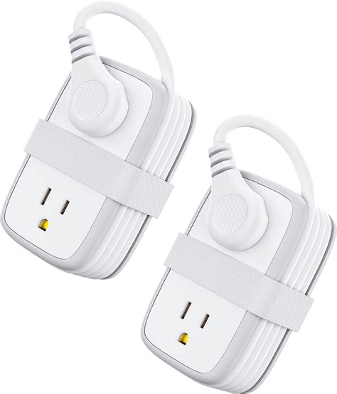 2 Pack Power Strip With Usb C Ports 4 Outlets 3 Usb 1 Usb C Small
