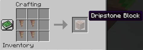 Pointed Dripstone In Mincraft