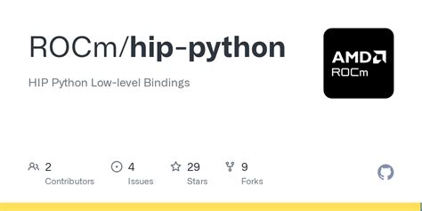 Github Rocmhip Python Hip Python Low Level Bindings