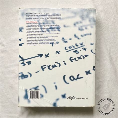 New Syllabus Additional Mathematics 9th Edition Dr Joseph Yeo Et Al Includes Handwritten