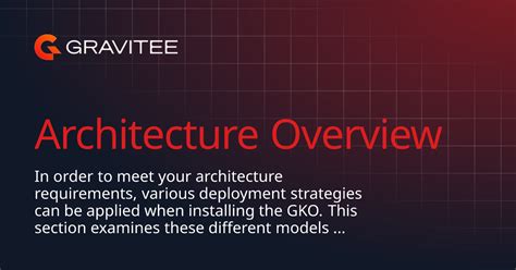 Architecture Overview Gravitee Documentation