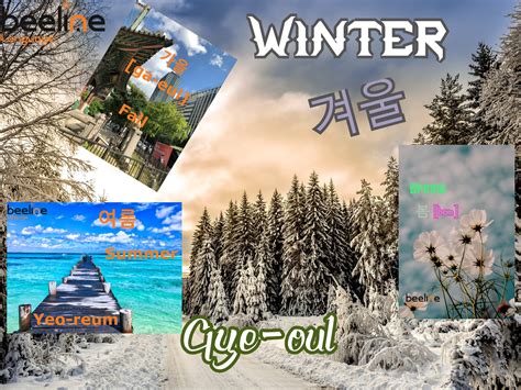 Four Seasons In Korean Beeline Korean Beeline Korean