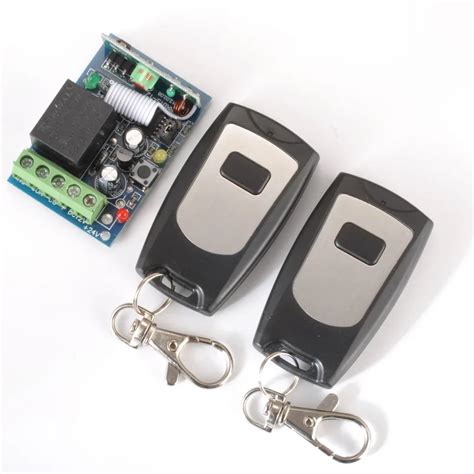 12V1CH Momentary Toggle Wireless Light Switch RF Wireless Remote Control Switch 10A Relay 100m