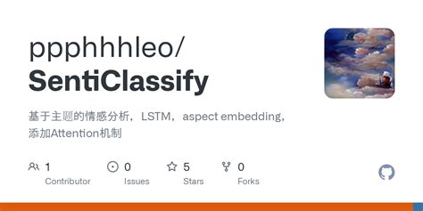Github Ppphhhleo Senticlassify 基于主题的情感分析，lstm，aspect Embedding，添加attention机制