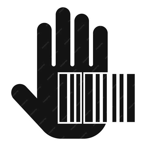 Premium Vector Scan Palm Code Icon Simple Vector Automatic Security