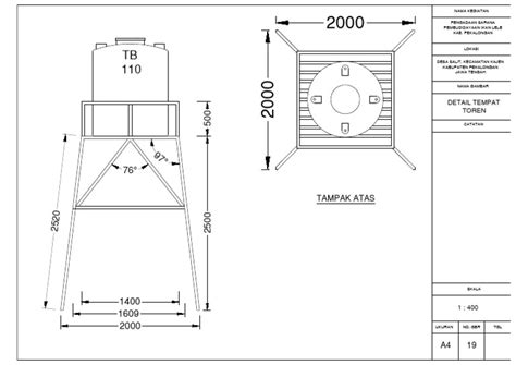 Tampak Atas Detail Tempat Toren Pdf