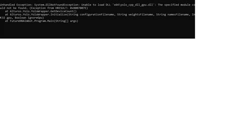 Unable To Load DLL X64 Yolo Cpp Dll Gpu Dll Help Please Issue 154