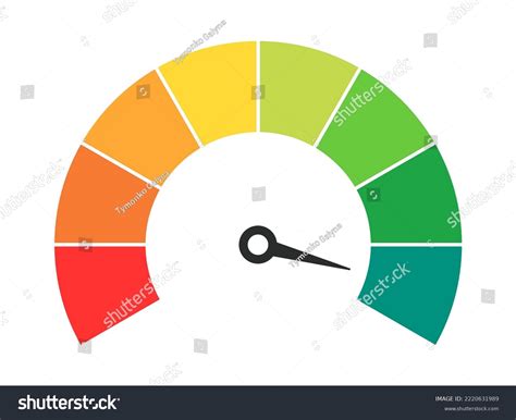 Vector Speedometer Meter Arrow Dashboard Green Stock Vector Royalty Free 2220631989 Shutterstock