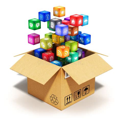 Software Concept Cloud Of Program Icons Stock Illustration