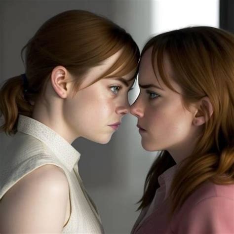 Emma Stone Vs Emma Watson 1 By Adultaiart On Deviantart