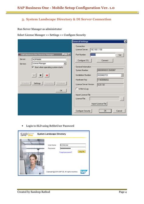 SAP B1 Mobile Setup Sandeep Rathod PDF Operating Systems Computer Software And Applications