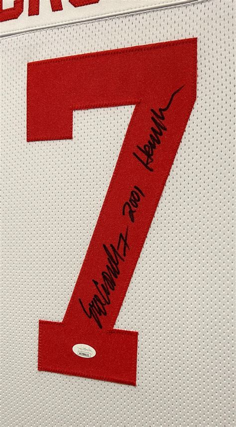 Eric Crouch Framed Signed Nebraska Jersey Jsa Autographed Heisman Etsy