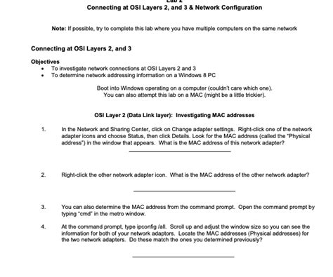 Solved Connecting At OSI Layers And Network Chegg Com