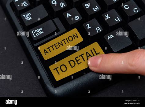 Inspiration Showing Sign Attention To Detail Word Written On For Digital Transformation