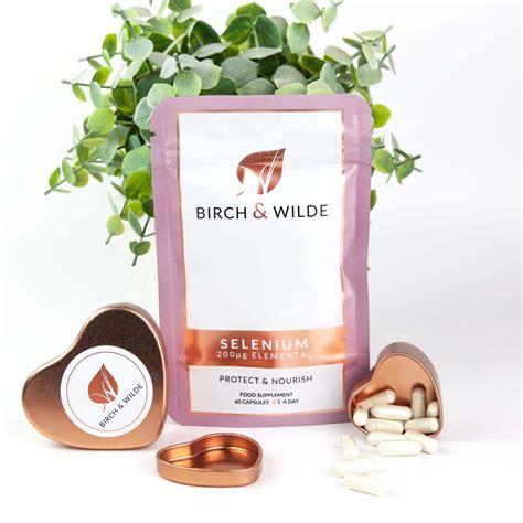 Pure Selenium Capsules For Hair And Nails Uk Made By Birch And Wilde