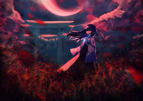 新的碎片插画师ゆりか的古手梨花插画图片 Bobopic