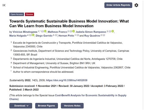 Rebuilt Towards Systematic Sustainable Business Model Innovation What Can We Learn From