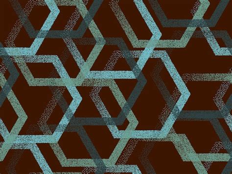 Premium Vector Perforated Hexagon Geometric Seamless Vector Pattern