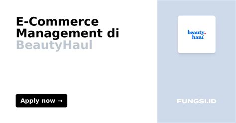 E Commerce Management Di Beautyhaul Fungsi Id