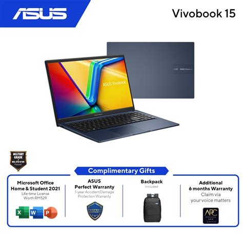 Asus Vivobook Thin Light Laptop Intel Th Gen Gb Ram Gb Ssd Fhd Military Grade