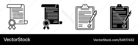 Declarations Icon Royalty Free Vector Image Vectorstock